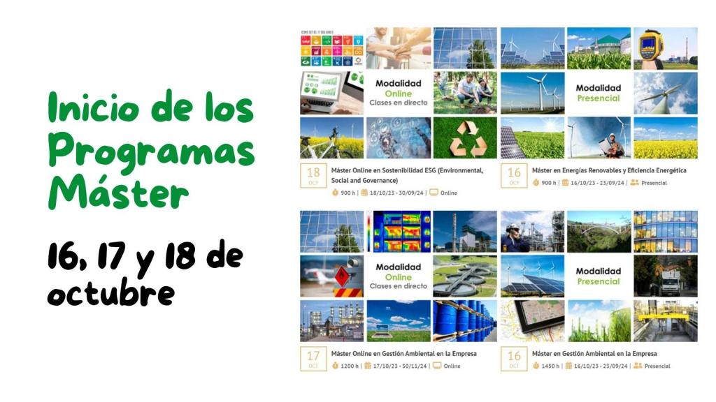 Inicio Programas Máster - Instituto Superior Medio Ambiente