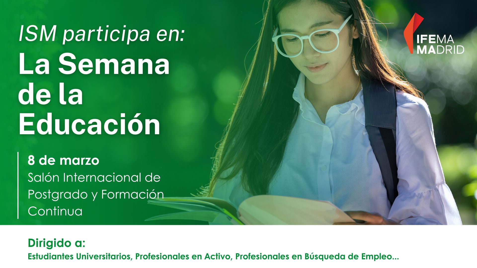 ISM participa en la Semana de la Educación 2024 de IFEMA
